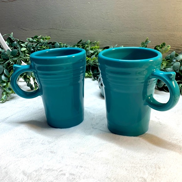 Fiestaware | Kitchen | 2 Fiesta Ware Turquoise Latte Bistro Coffee Mugs ...